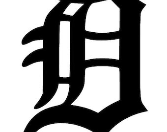 Old english d | Etsy