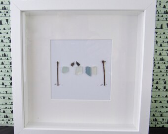 Sea glass frame | Etsy