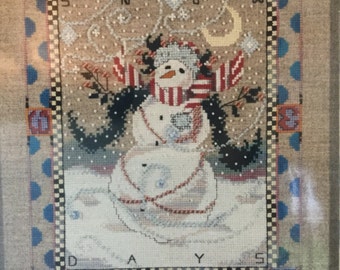 Winter cross stitch | Etsy