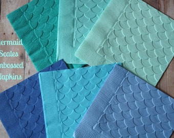 Mermaid napkins | Etsy