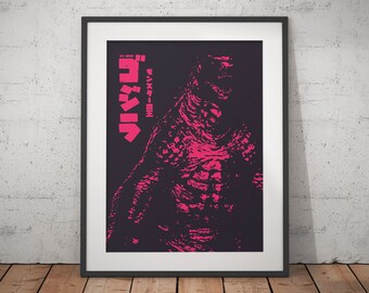 Godzilla art | Etsy