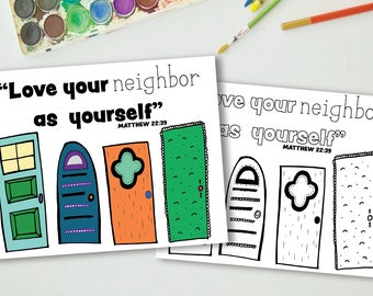 Love your neighbor | Etsy