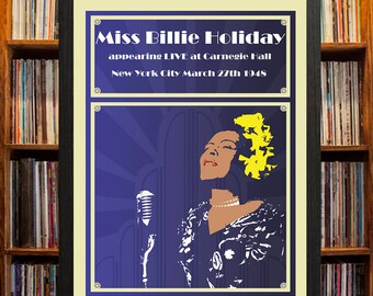Billie holiday art | Etsy