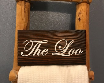 Loo sign | Etsy