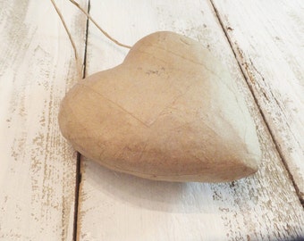 Paper mache heart | Etsy