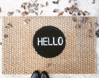 Hello doormat | Etsy