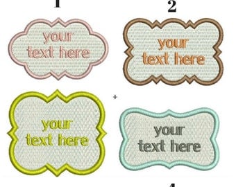 Embroidered name tag | Etsy