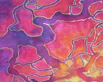 Silk painting | Etsy