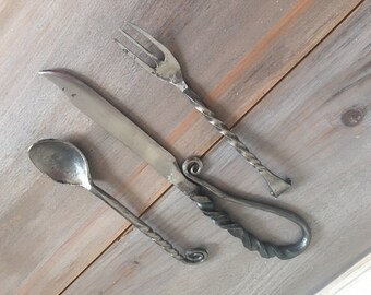 Hand forged spoon | Etsy