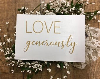 Love generously | Etsy