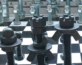 Hand made chess set | Etsy