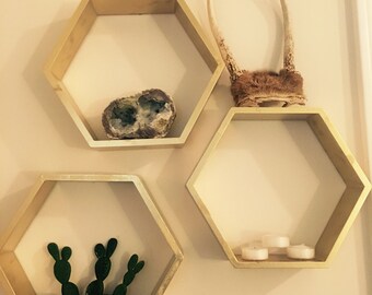Hexagon shelves | Etsy