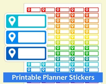 Map pin stickers | Etsy