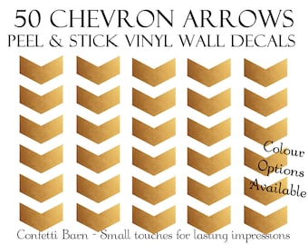 Chevron wall decal | Etsy