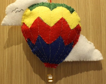 Felt hot air balloon | Etsy