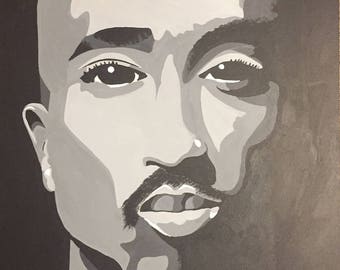 Tupac painting | Etsy