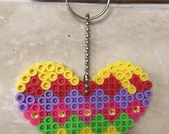 Perler bead keychain | Etsy