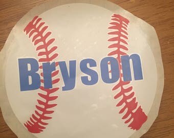 Baseball car decal | Etsy