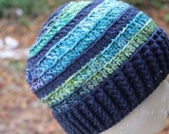 Crochet PonyTail Hat: Gelato Adult by Alliehats on Etsy