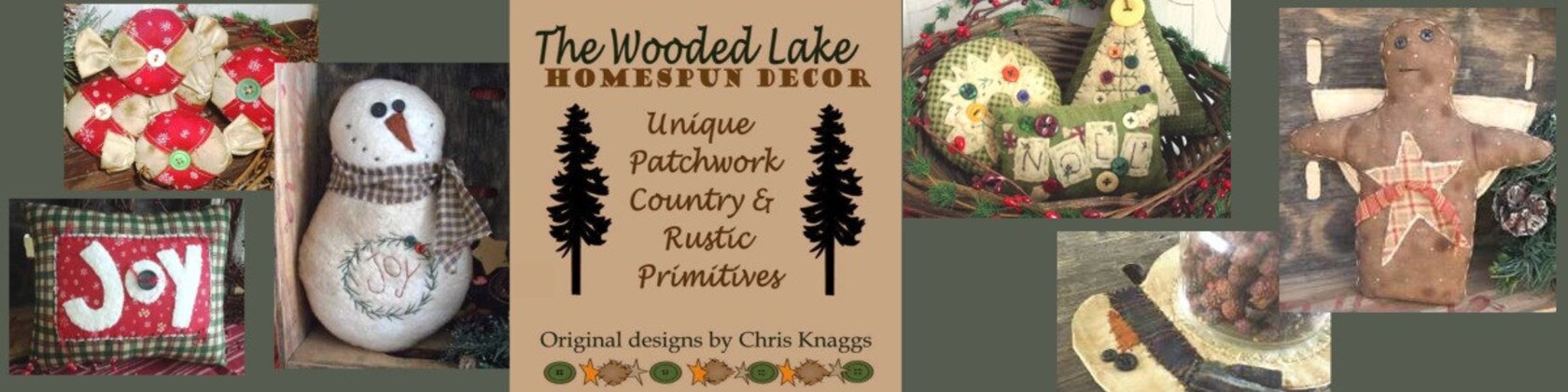 Primitive patchwork original country and rustic by thewoodedlake