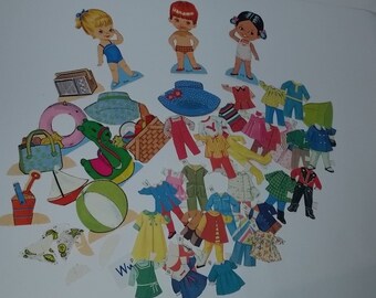 1970s paper doll | Etsy