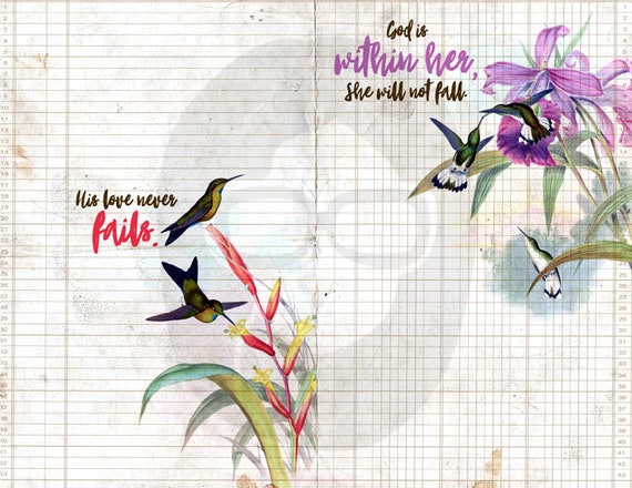 Bible Verses DIY Hummingbirds Set 1 3 Pg Instant