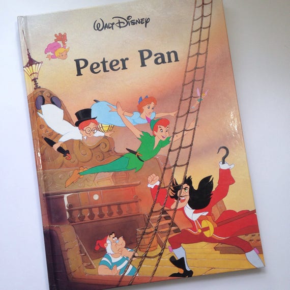 Peter Pan Large Hardcover Walt Disney Classics Large Children's Book by ...