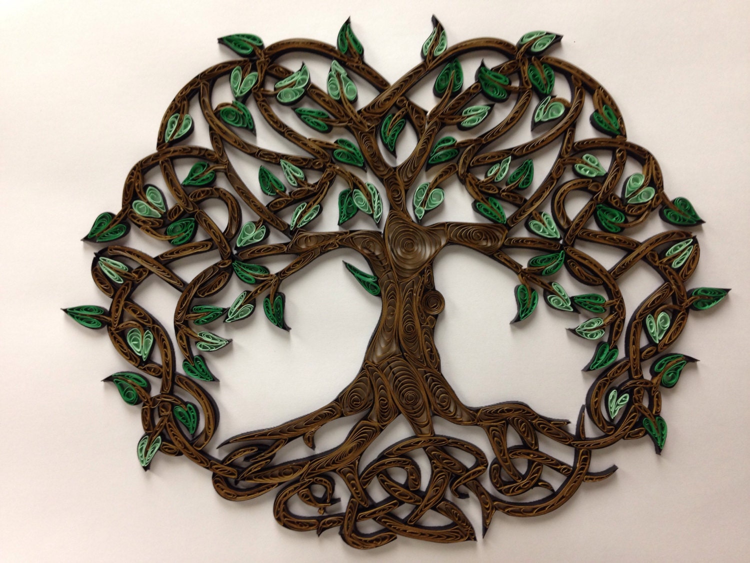 Celtic Tree Of Life quilled art Framed art 11x14