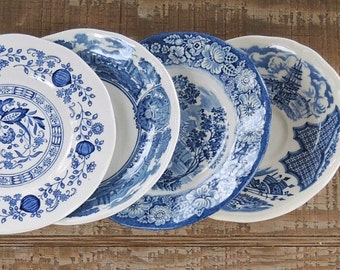 Blue and white china | Etsy