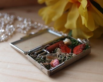 Shadow box locket | Etsy