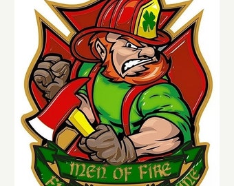 Irish firefighter | Etsy