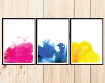 Triptych painting | Etsy