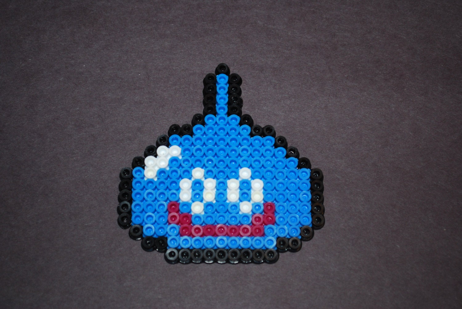 Slime from Dragon Warrior Perler Bead Art