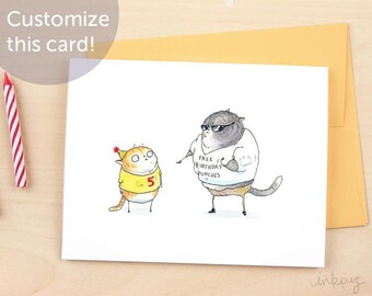 Pug Art & Pug Cards Funny Cards Pins and Magnets by Inkpug on Etsy