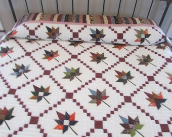 Maple leaf quilt | Etsy
