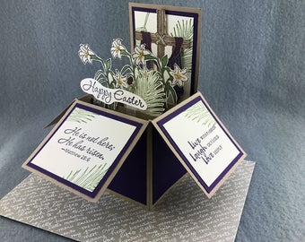 Easter pop up card | Etsy