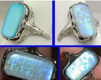 Reversible flip ring | Etsy