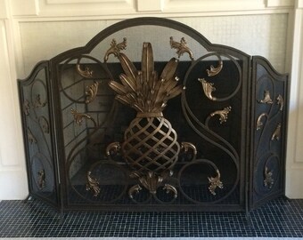 Fireplace screen | Etsy