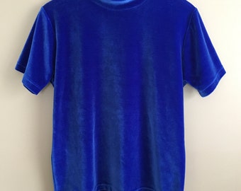 Blue velvet top | Etsy