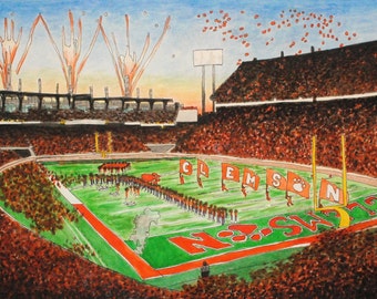 Clemson death valley | Etsy