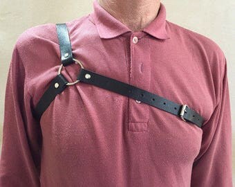 Mens leather harness | Etsy