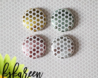 Polka Dot Metal Pail Buckets Party Favor 5-inch