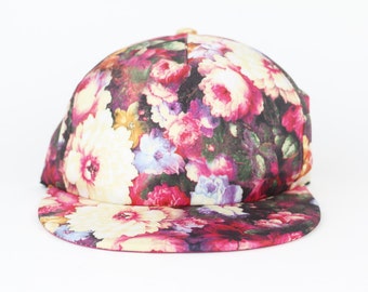 Floral snapback | Etsy
