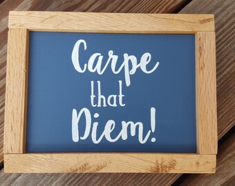 Carpe diem sign | Etsy