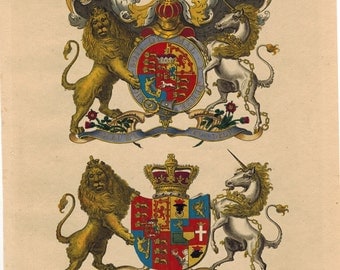 Wales coat of arms | Etsy