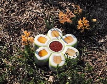 Stained glass flower | Etsy