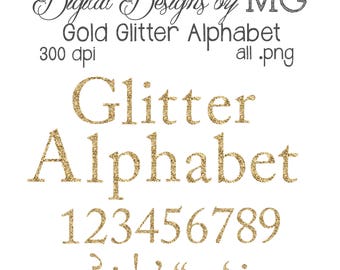 Glitter letters | Etsy