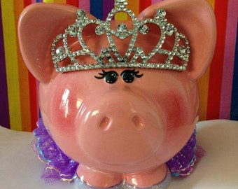Princess piggy bank | Etsy