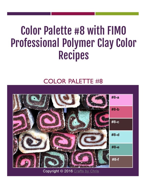 FIMO Professional Polymer Clay Color Mixing Recipes for Color