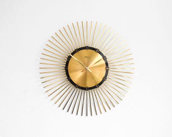 Sun wall clock | Etsy